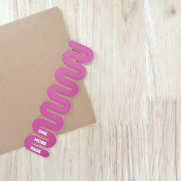 One More Page Squiggle Bookmark - Justine Ma